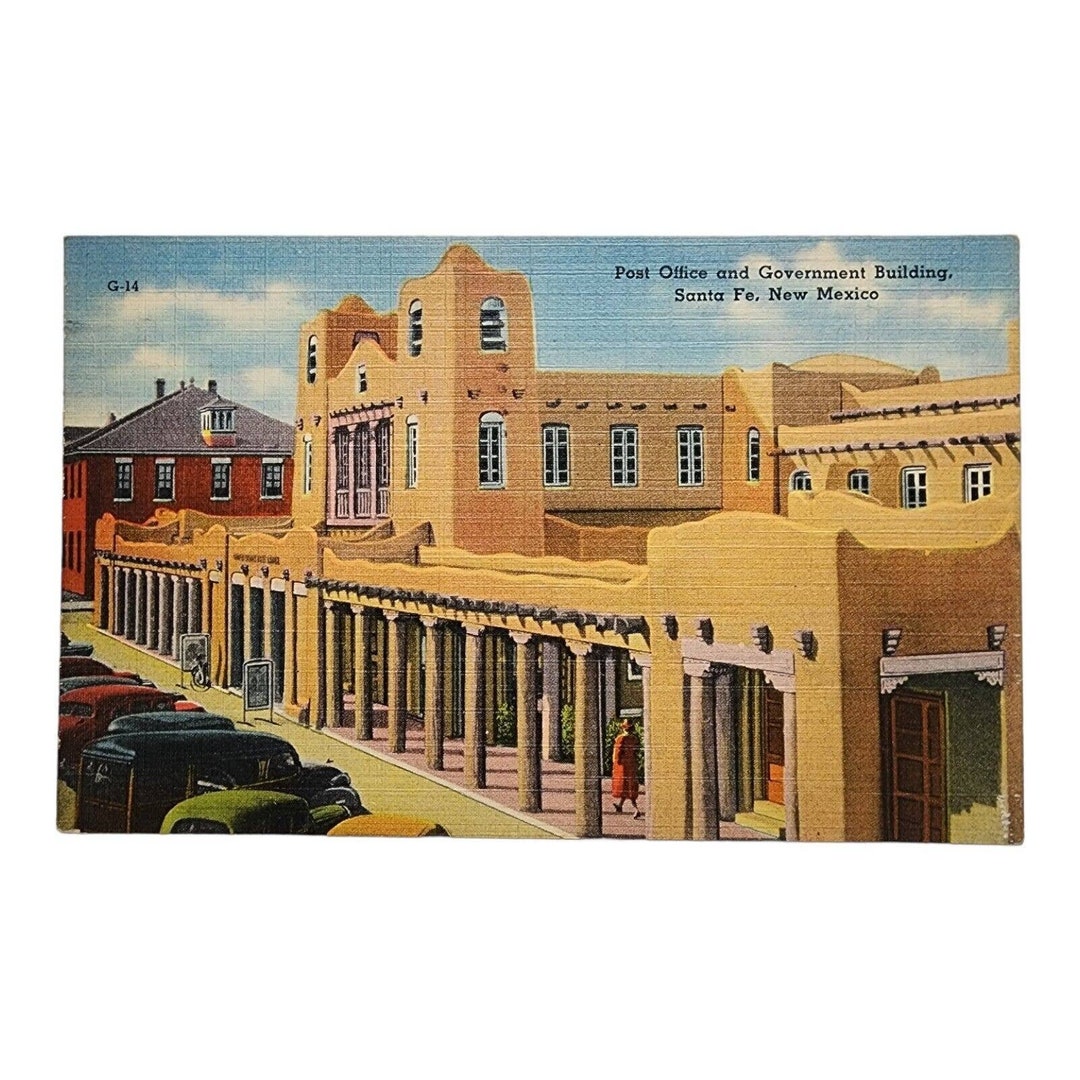 Vintage 1947 Sante Fe, New Mexico Post Office & Government Building ...