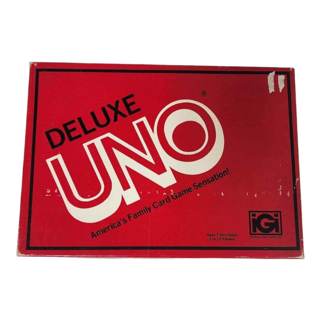 Vintage 70s UNO Deluxe Card Game W/instructions Cards Original IGI Box ...