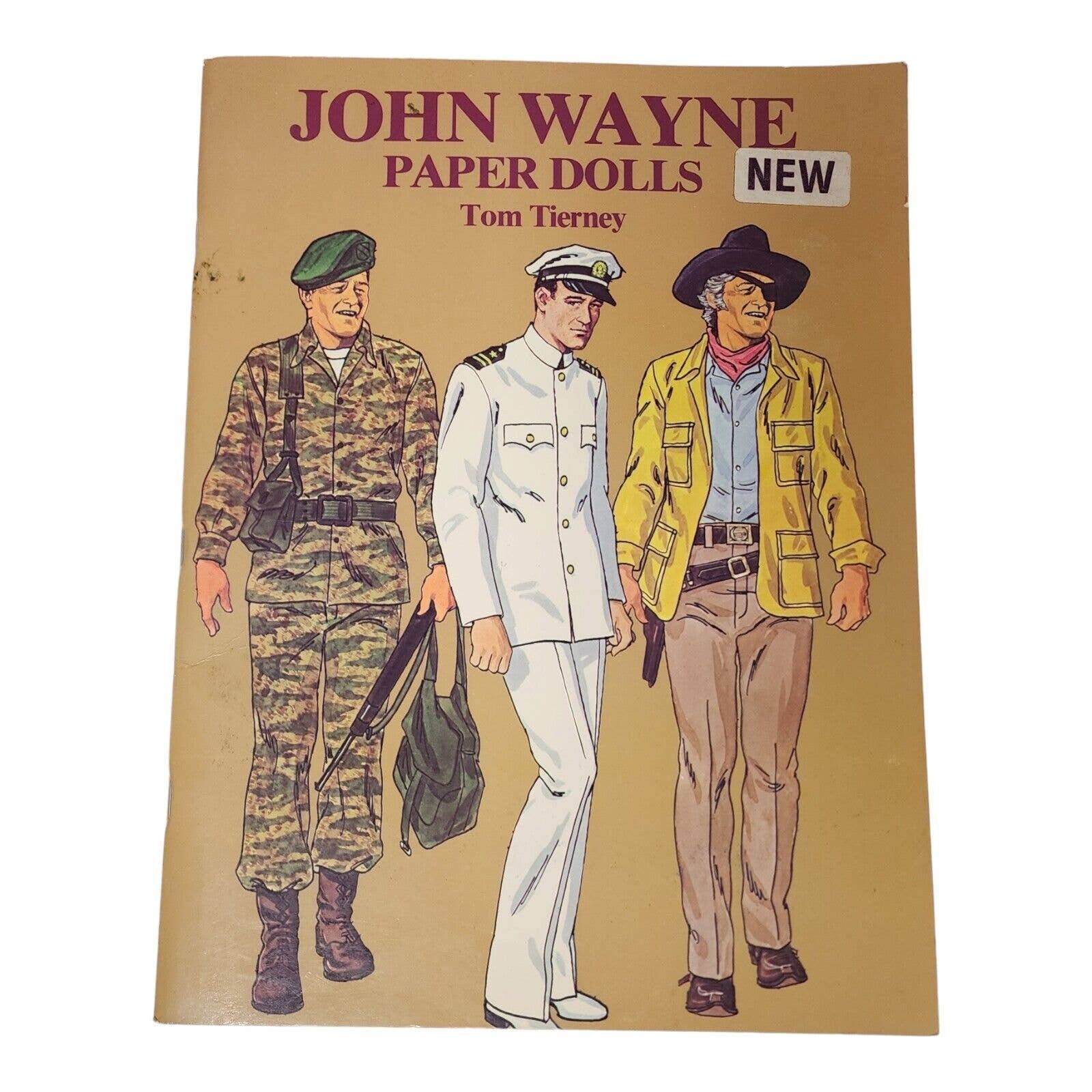 Collectible John Wayne Paper Doll Book Uncut Vintage - Etsy