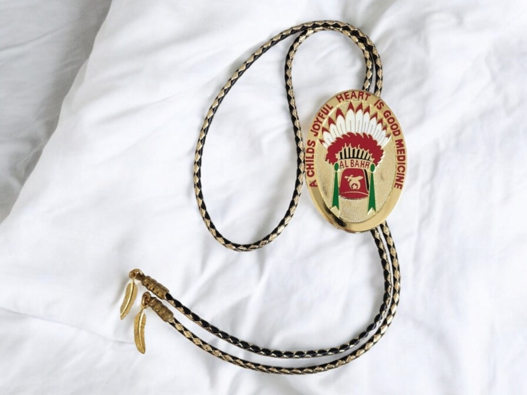 Masonic Bolo Tie Al Bahr Potentate Cliff Richard Childs Shriners ...