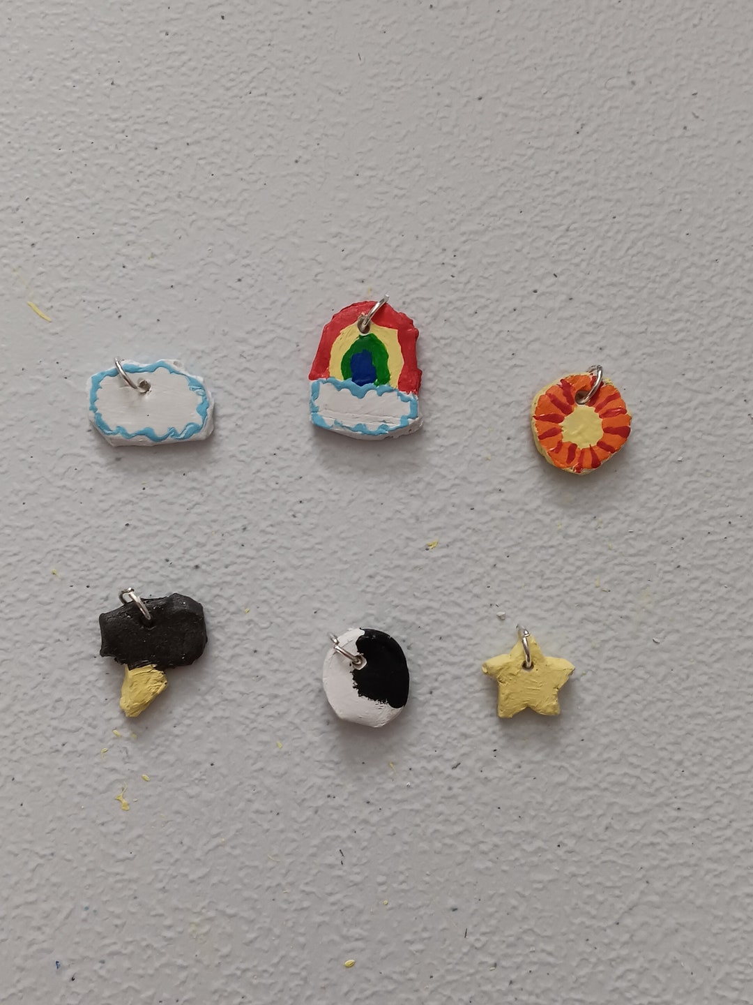 Clay Weather Element Charms - Etsy