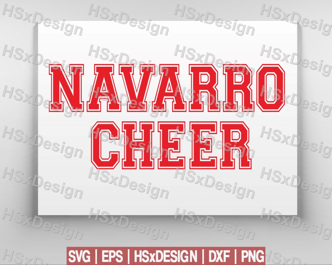 Navarro Cheer Inspired Cheerleading College Football Inspired Digital ...