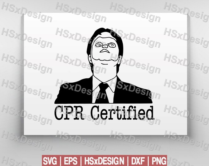 Dwight Schrute CPR Certified the Office Tv Inspired Digital Art ...