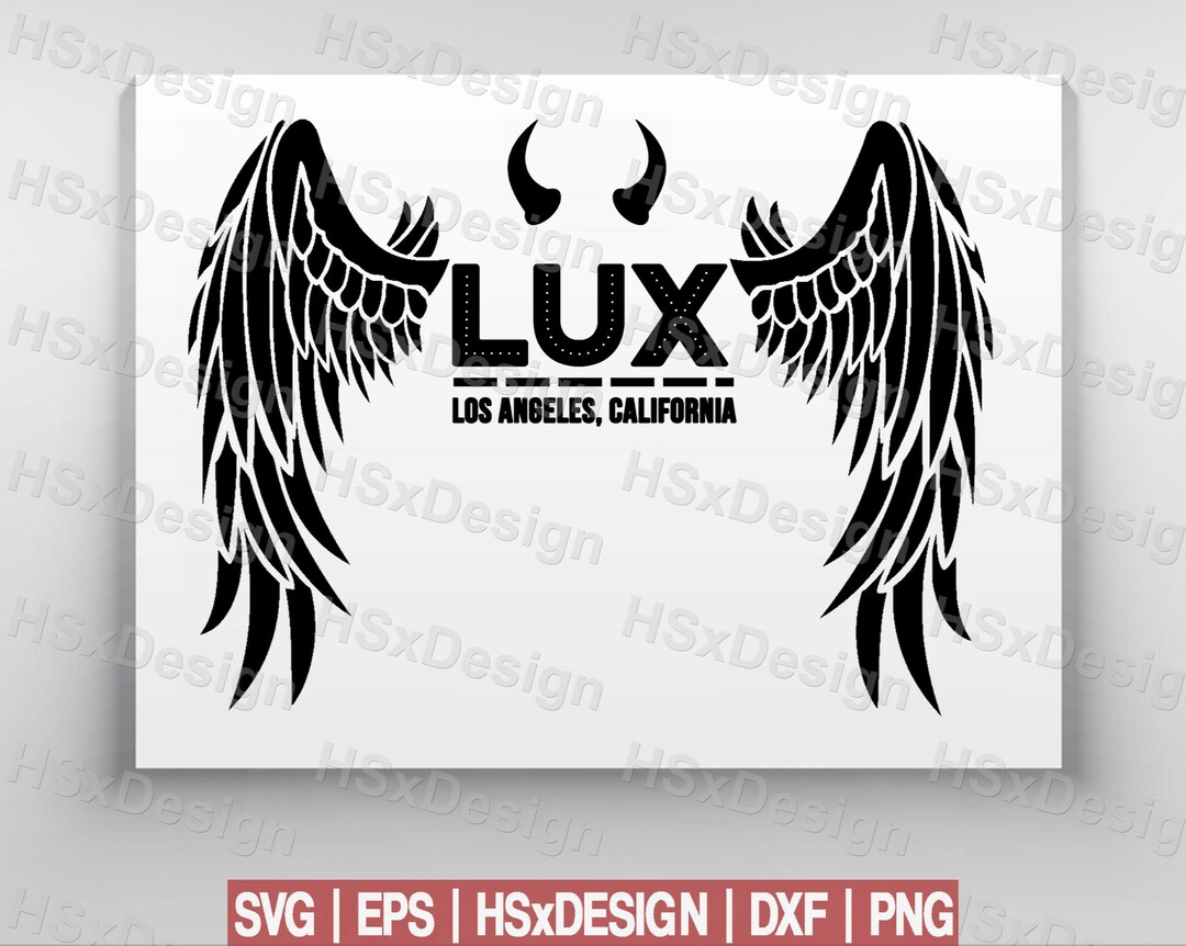 LUX Los Angeles California Lucifer Morningstar Simple Inspired. Digital ...