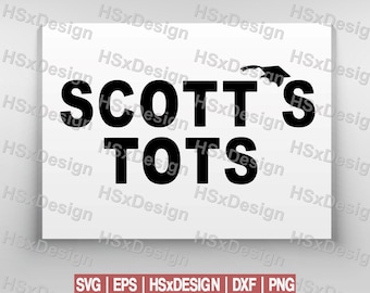 Michael Scott Scotts Tots Logo Svg - Etsy