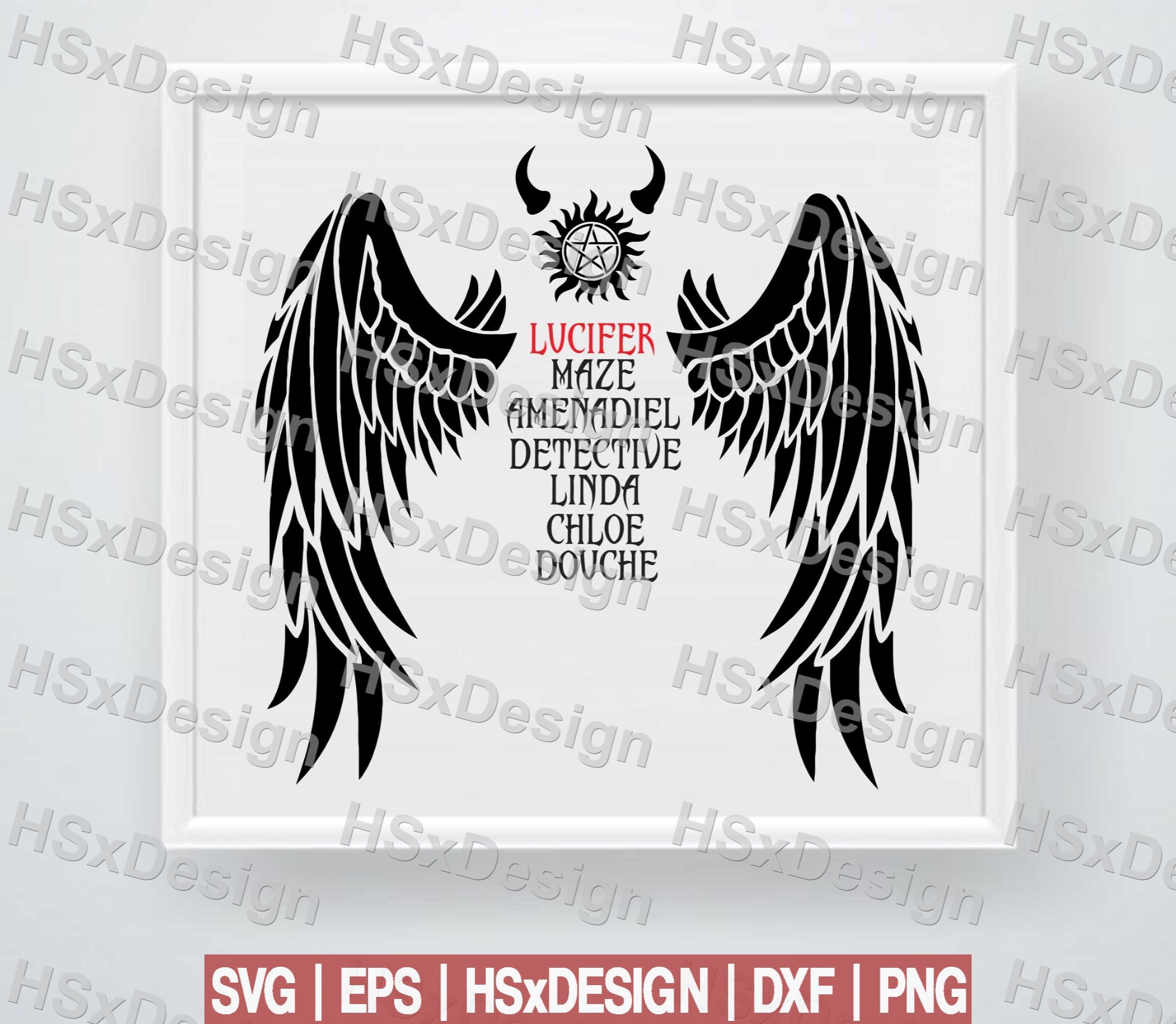 Lucifer Characters Maze Detective Chloe Lucifer Morningstar - Etsy UK