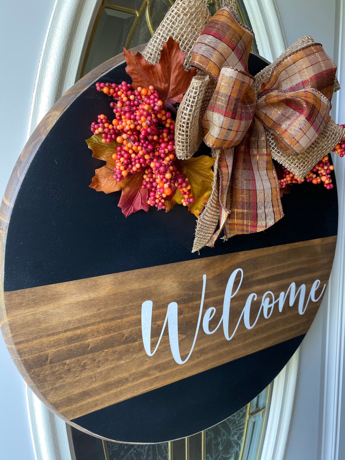 Welcome Sign Welcome Fall Sign Welcome Wooden Sign Front - Etsy