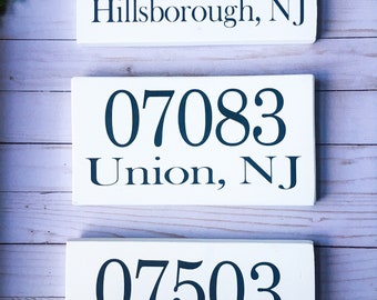 Zip Code Sign - Etsy