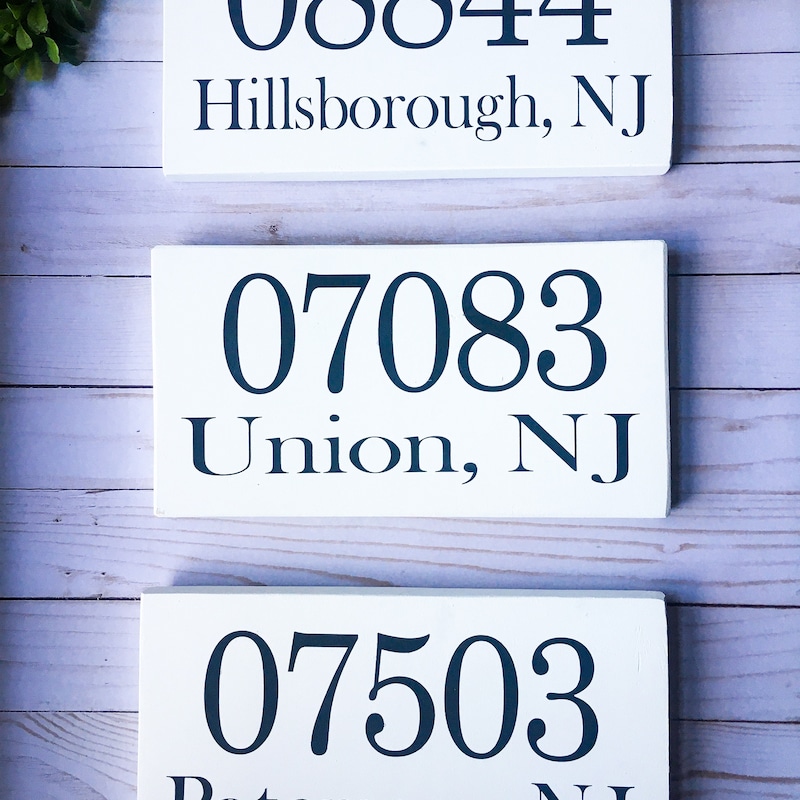 Zip Code Signs - Etsy