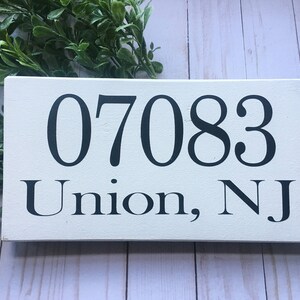 Personalized Wood Zip Code Sign: Rustic Home Decor, Gallery Wall Art - Etsy