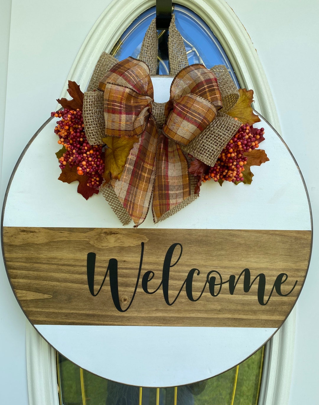 Welcome Sign, Welcome Fall Sign, Welcome Wooden Sign, Front Door Decor ...