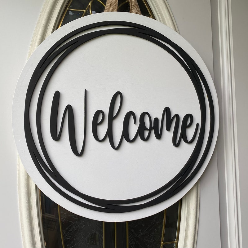 Welcome Sign Front Door - Etsy