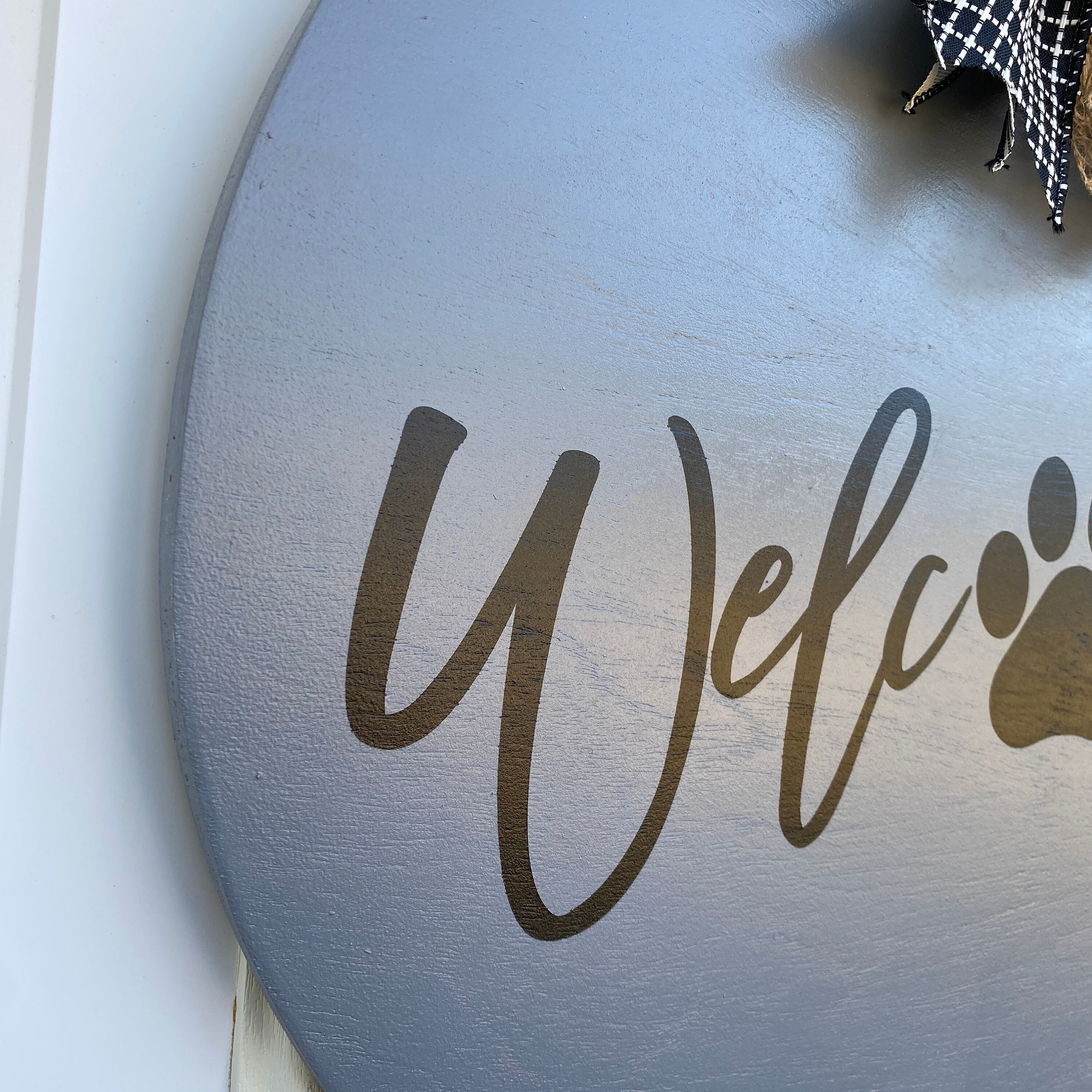 Welcome Wooden Sign Round Wooden Sign Round Welcome Sign - Etsy