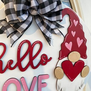 Valentine’s Day Door Hanger, Gnome Door Hanger - Etsy