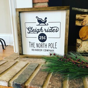 Hand Painted Christmas Sleigh Sign: Holiday Home Decor - Etsy
