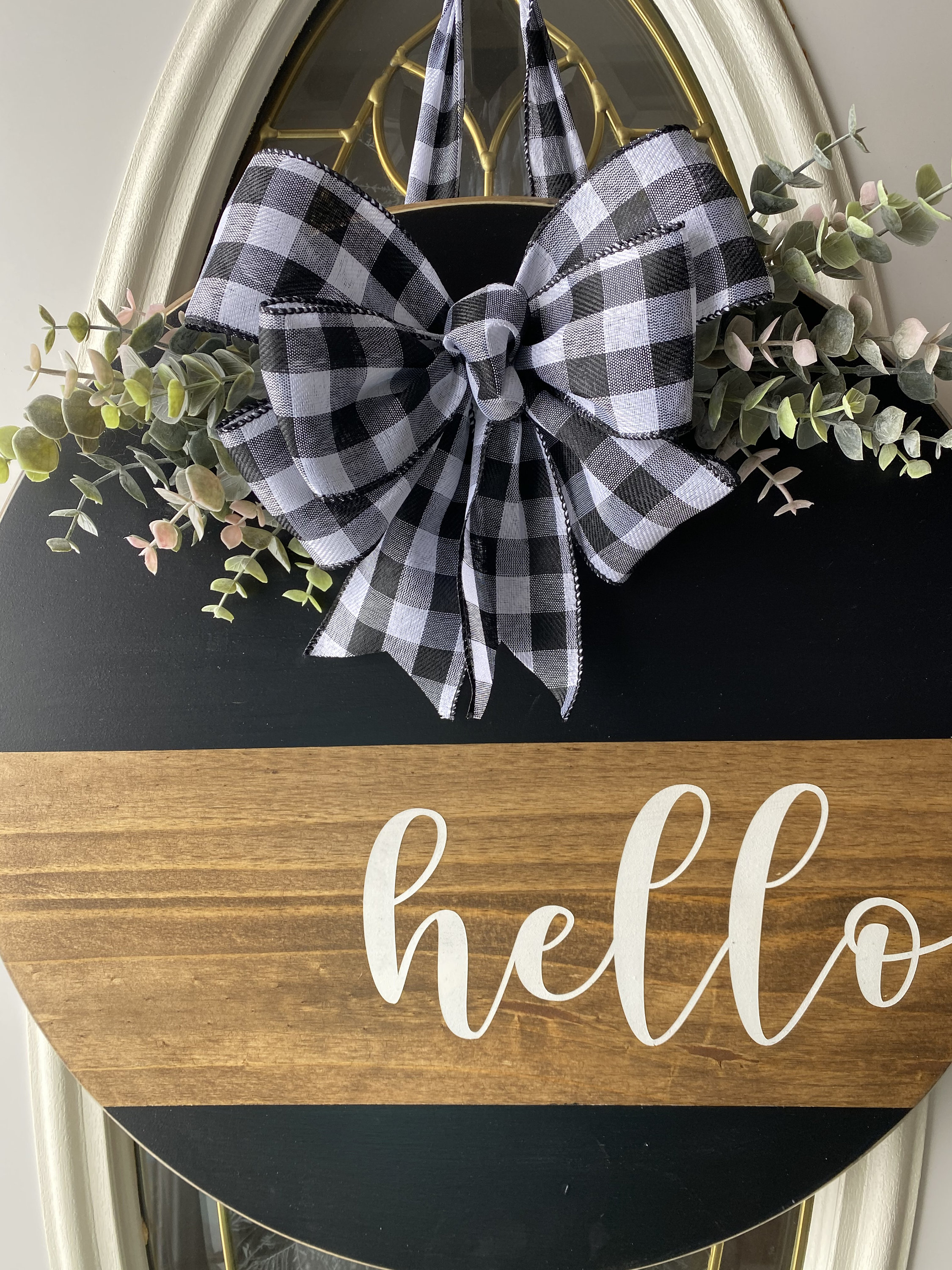 Hello Wooden Sign Hello Door Hanger Hello Door Sign Hello - Etsy