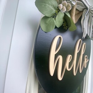 Hello Door Sign, Front Door Sign, Hello Door Hanger, Hello Door Sign ...