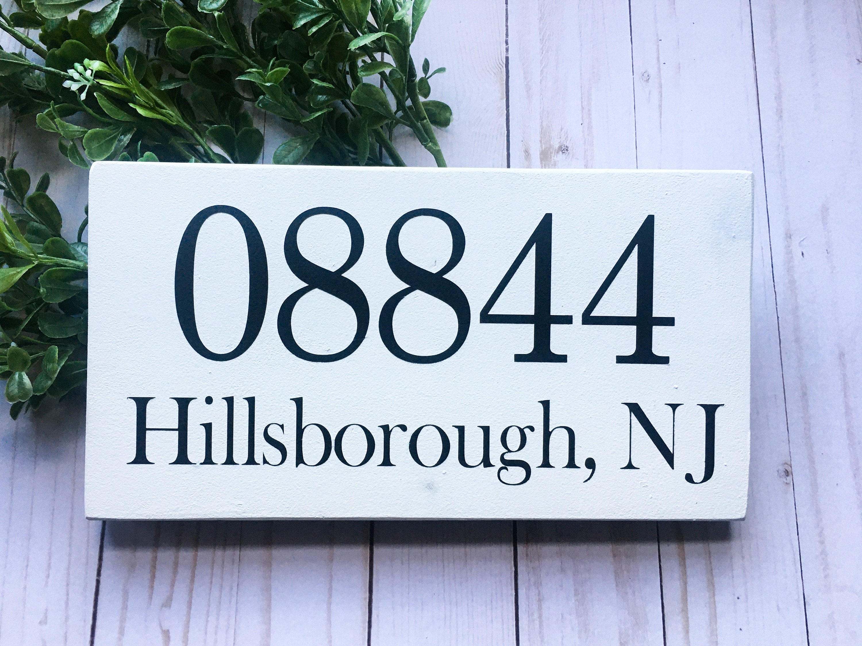 Zip Code Sign Wood Zip Code Town Sign Personalized Zip Code - Etsy