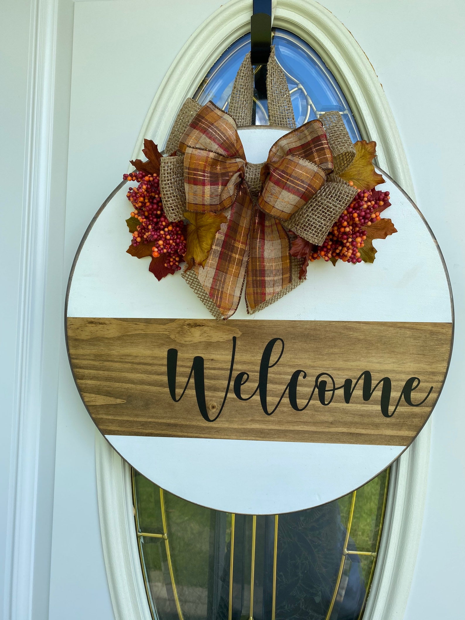 Welcome Sign, Welcome Fall Sign, Welcome Wooden Sign, Front Door Decor ...