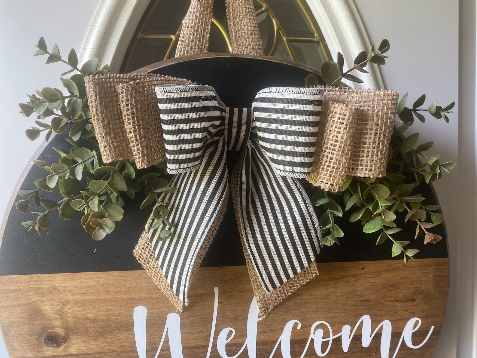 Round Welcome Sign Round Wooden Sign Welcome Sign Welcome - Etsy