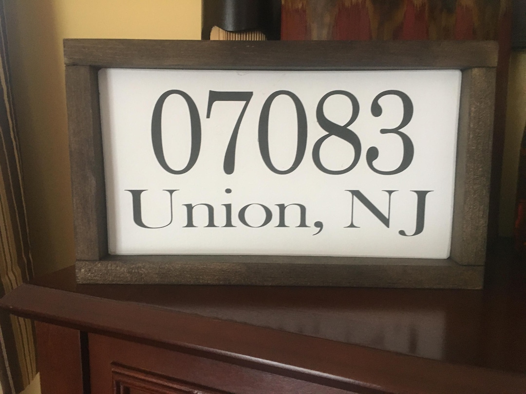 Personalized Zip Code Wood Sign: Custom Hometown Gift - Etsy