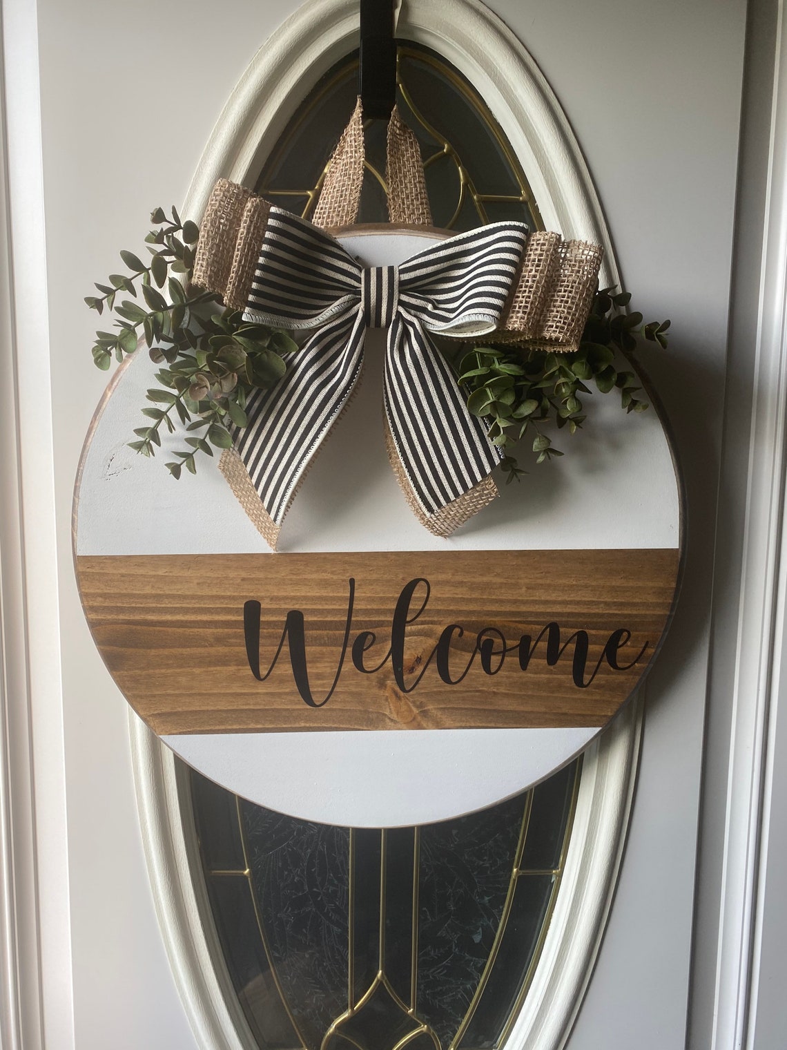 Welcome Door Hanger Sign Front Door Decor Welcome Sign - Etsy