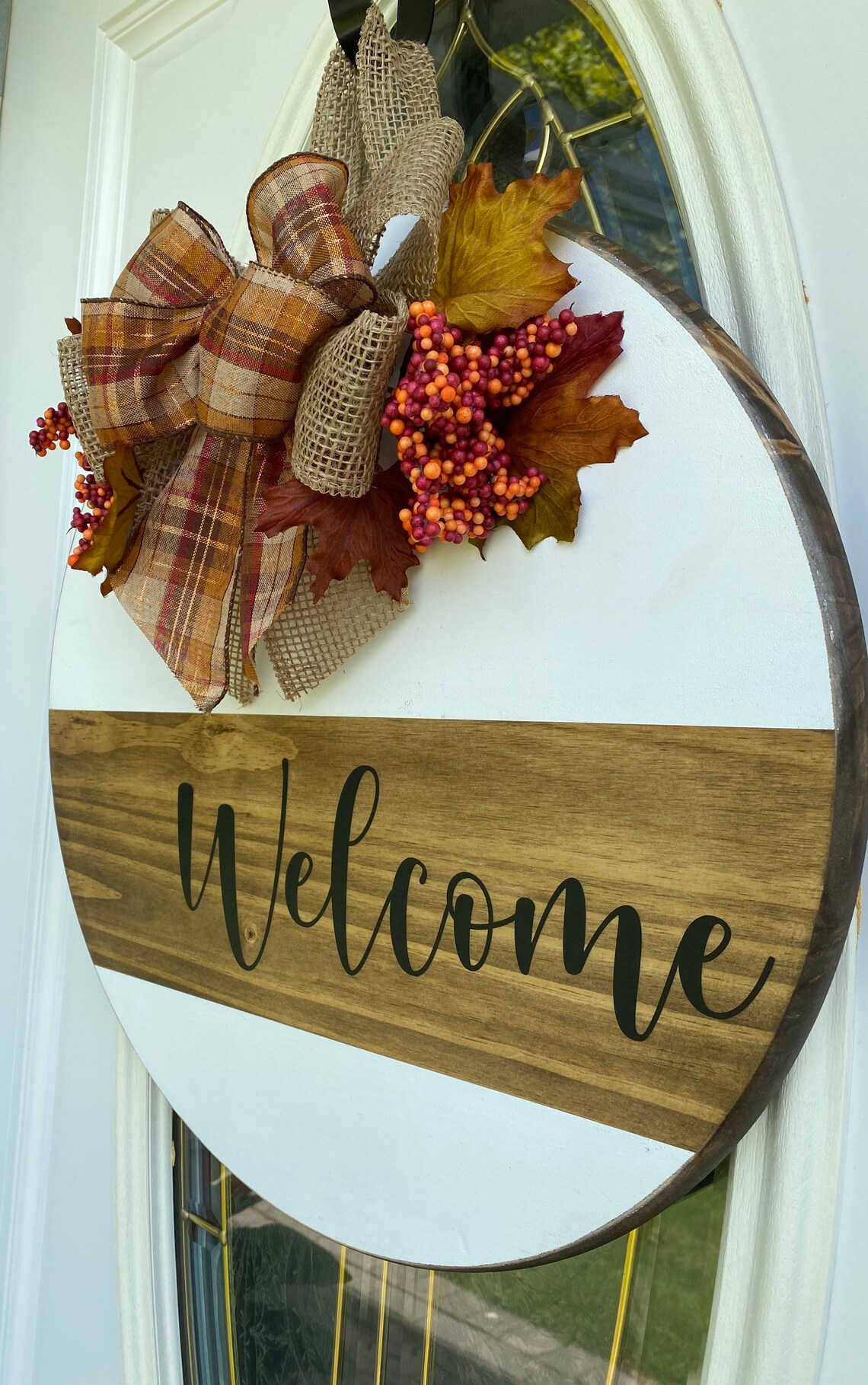 Welcome Sign Welcome Fall Sign Welcome Wooden Sign Front - Etsy