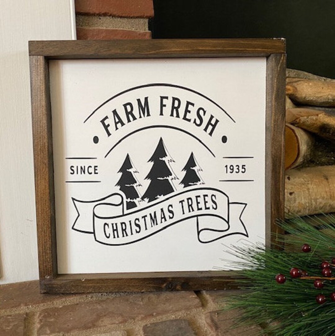 Christmas Sign Christmas Tree Sign Christmas Decorations - Etsy