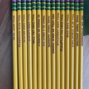 Engraved Motivational Pencils, Engraved Pencils, Inspirational Pencils ...