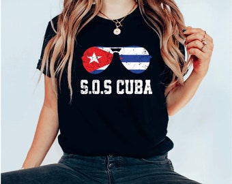 Cubanita Shirt Free Cuba Shirt SOS Cuba Patria Y Vida - Etsy