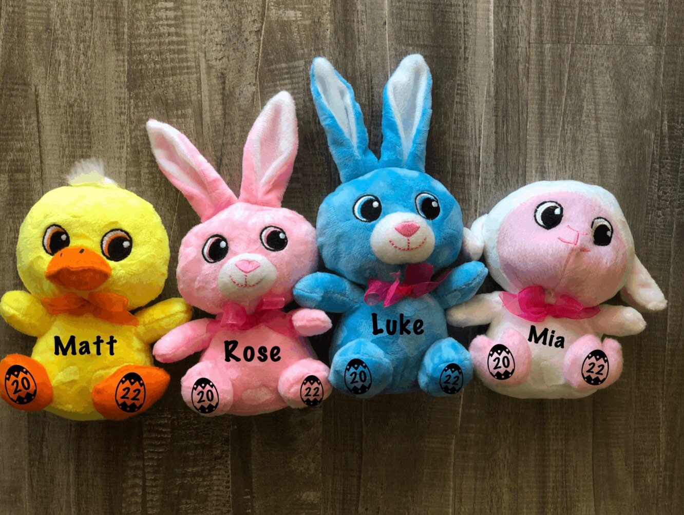 Personalized Easter Bunny Plush Animals Custom Easter Plush | Etsy