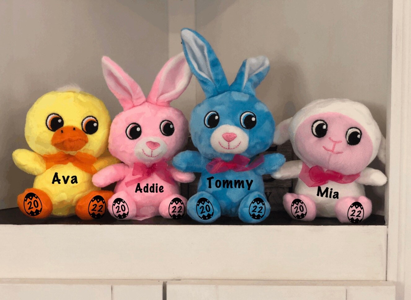 Personalized Easter Bunny Plush Animals Custom Easter Plush | Etsy