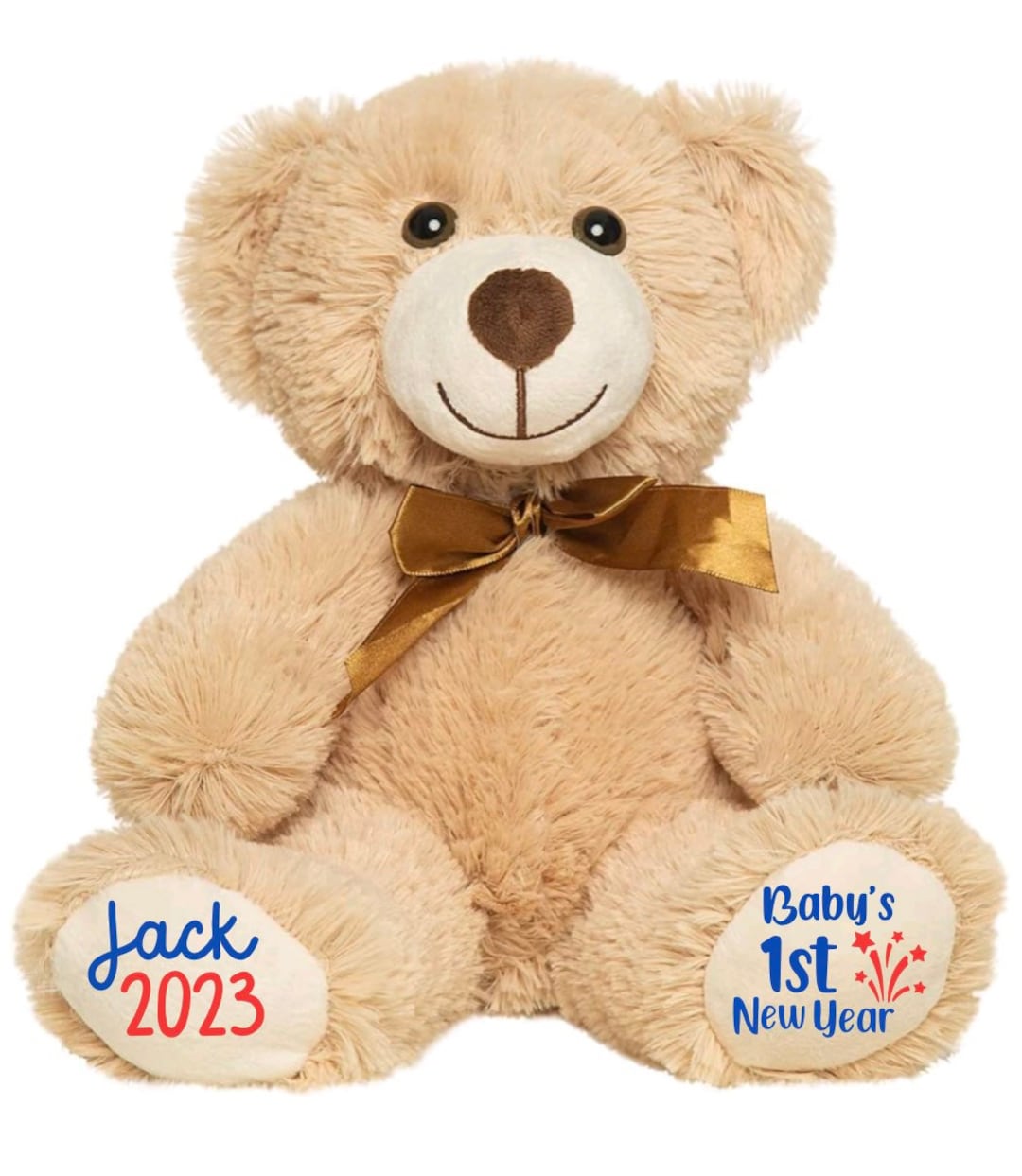 Personalized New Year Teddy Bear, My First New Year Bear, My 1st New ...