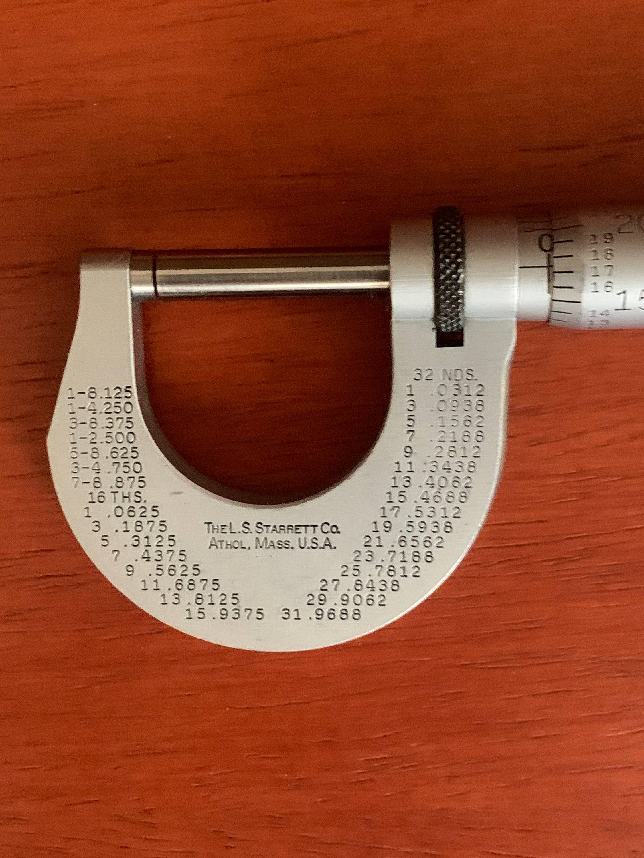 Vintage Starrett Micrometer Caliper - Etsy