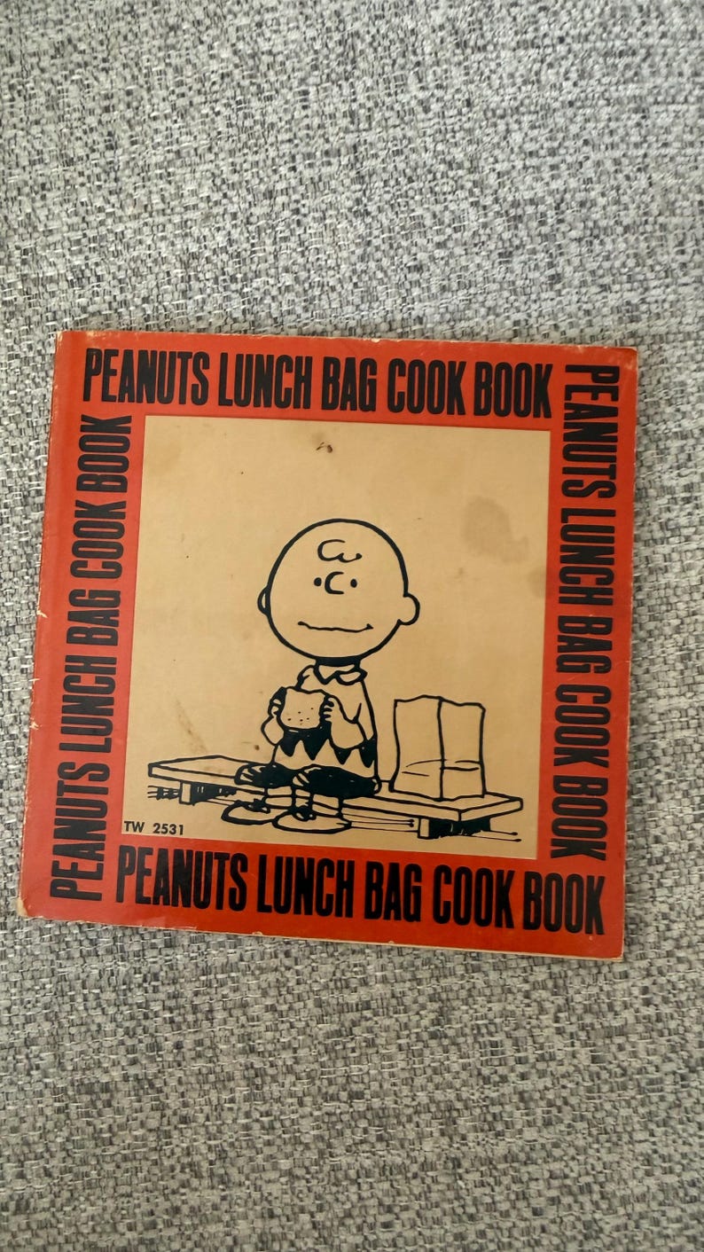 Collectible Peanuts ( Charlie Brown) Lunch Book Cook Book - First ...