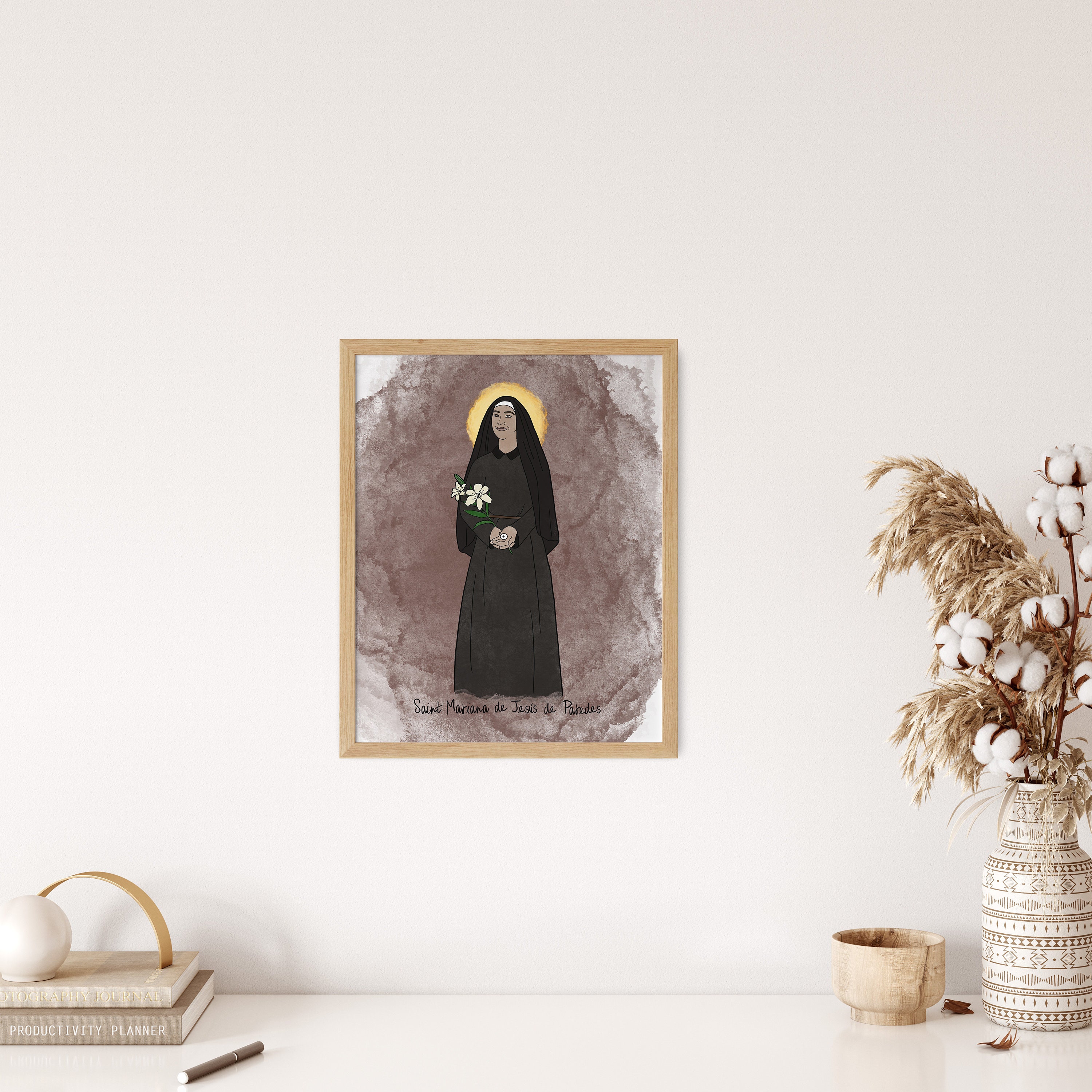 Saint Mariana De Jesus De Paredes, Religious Art, Catholic Saint ...