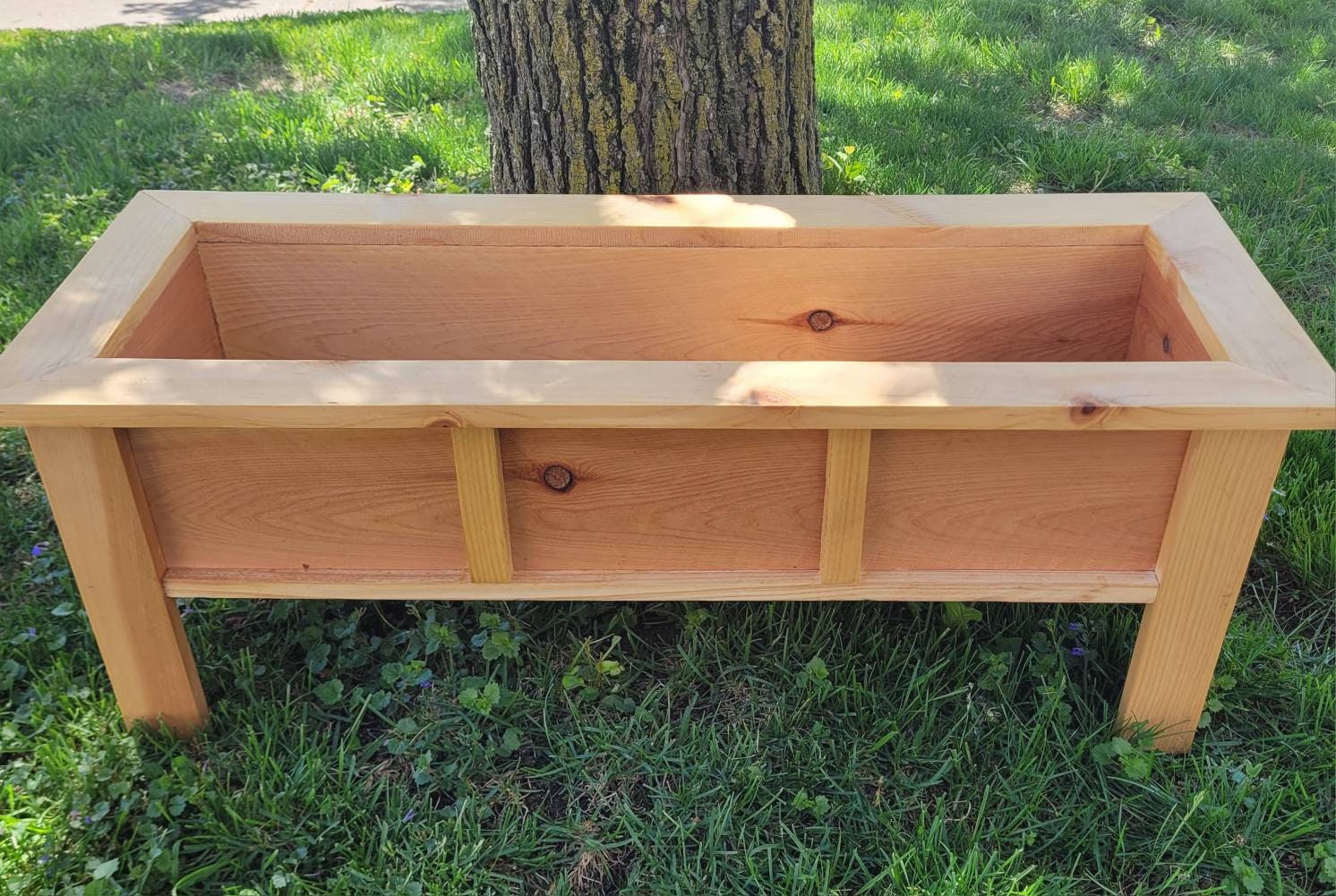 Raised Flower Box Raised Garden Box Spring Decor Garden - Etsy