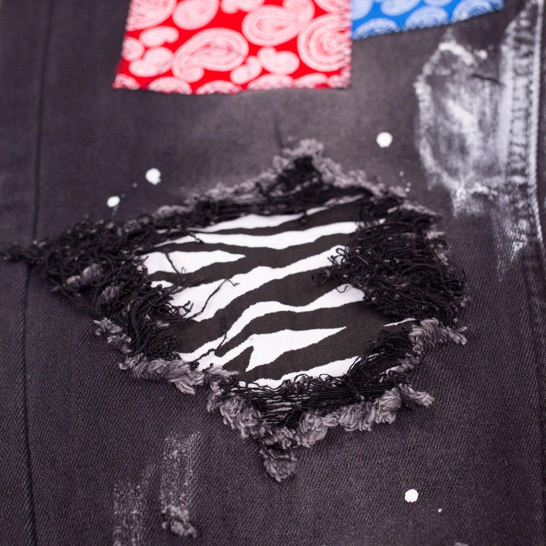 Crust Pants Goth Clothing Metal Punk Clothes Alternative Patchwork ...