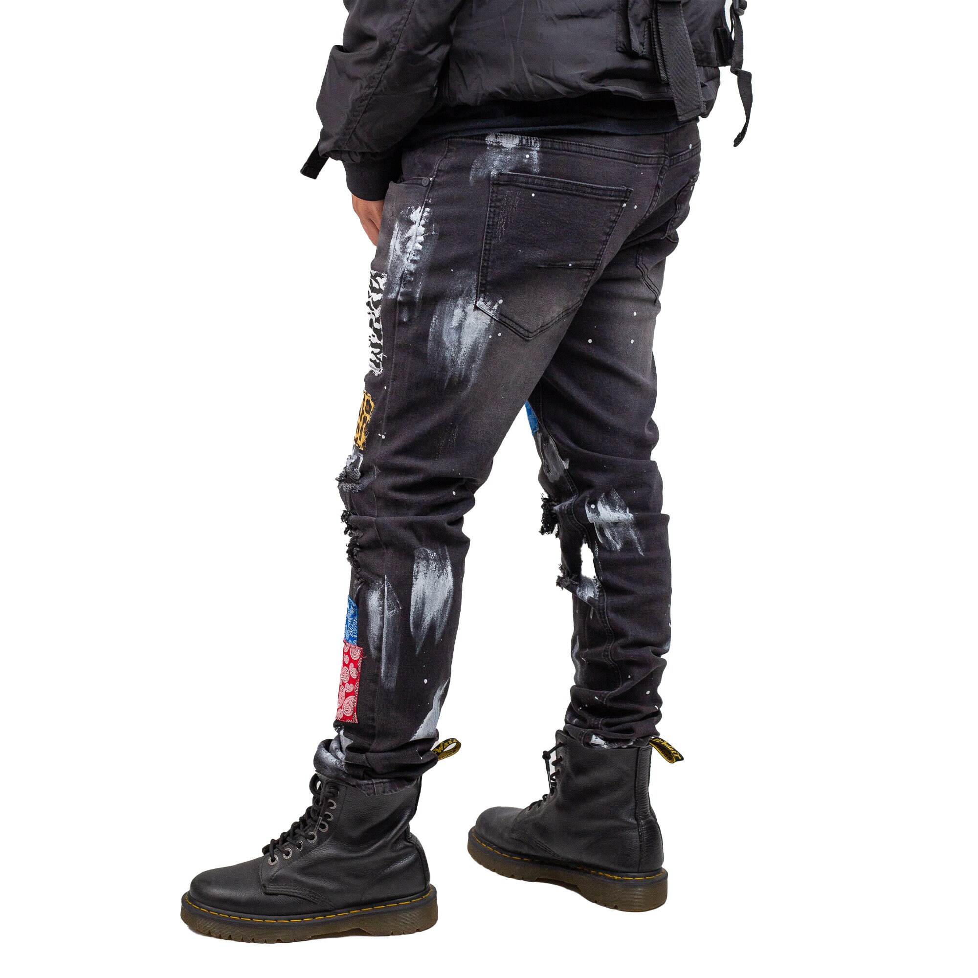 Crust Pants Goth Clothing Metal Punk Clothes Alternative Patchwork ...