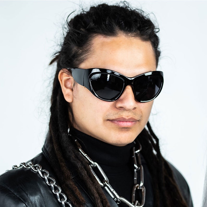 Bug Eye Sunglasses Y2k Sunglasses Unisex Rave Techno Glasses Oversized ...