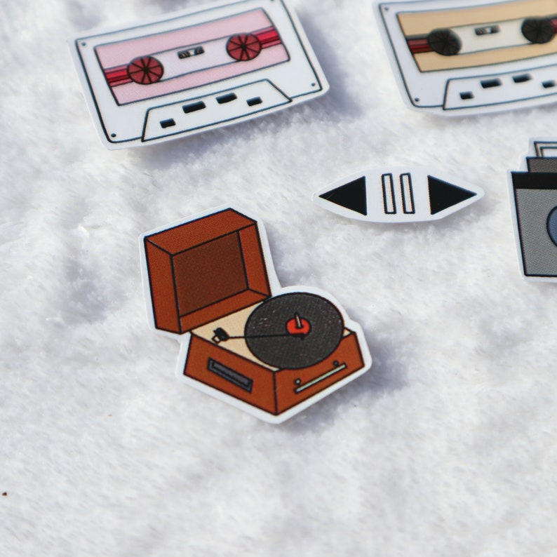 Mixtape Stickers Vinyl Music Player Sticker BoomBox | Etsy