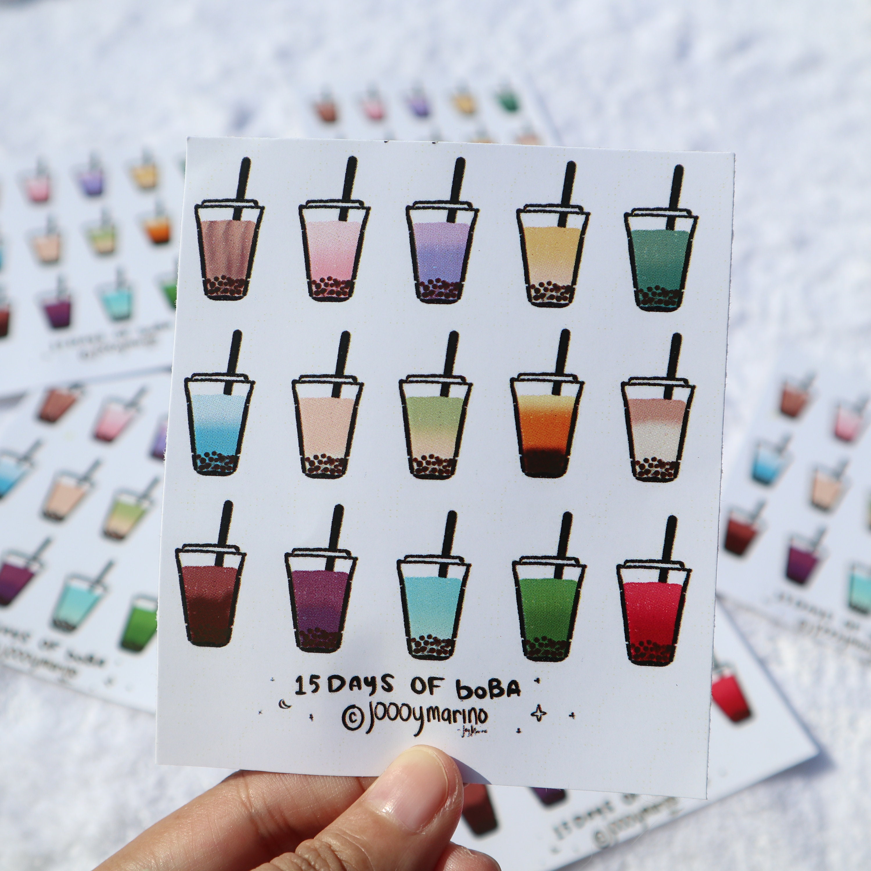 Boba Stickers Boba tea Milk Tea Stickers Bubble Tea | Etsy