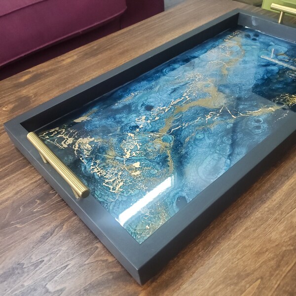 Resin Serving Tray - Etsy