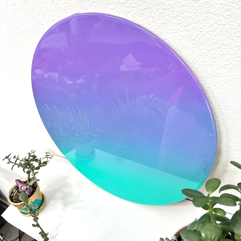 Resin Painting Gradient Hombre Resin Art. 18 Round Pop Art Purple to ...