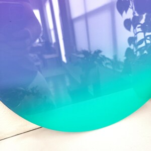 Resin Painting Gradient Hombre Resin Art. 18" Round Pop Art Purple to ...