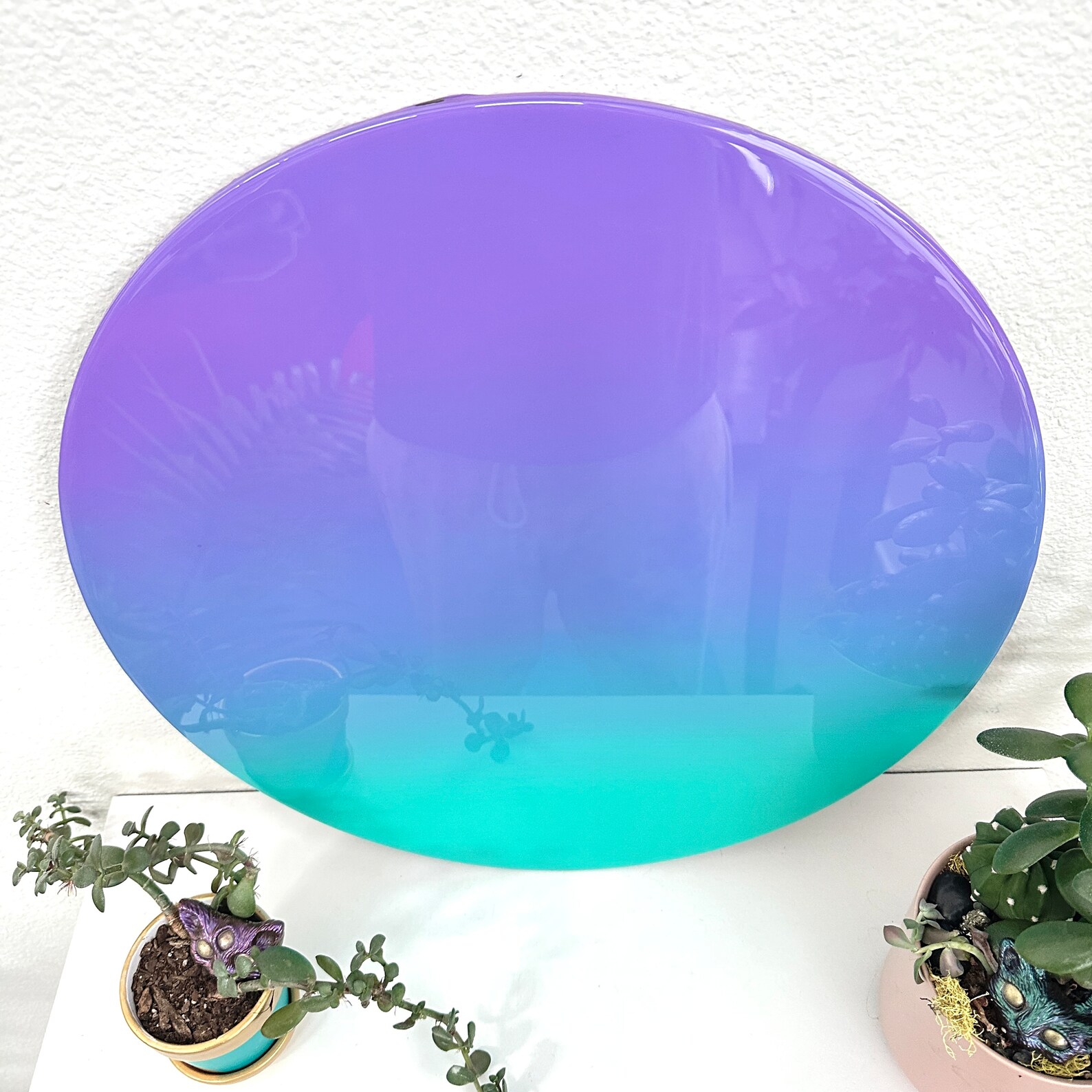 Resin Painting Gradient Hombre Resin Art. 18 Round Pop Art Purple to ...
