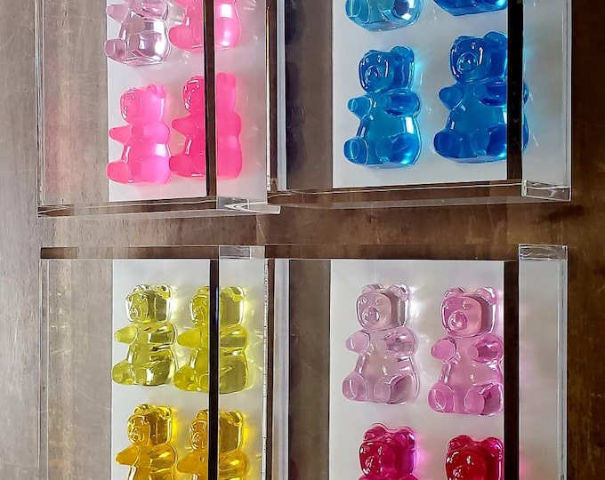 Extra Large Holographic Rainbow Resin Gummy Bear Art/3d Pop Art Wall ...