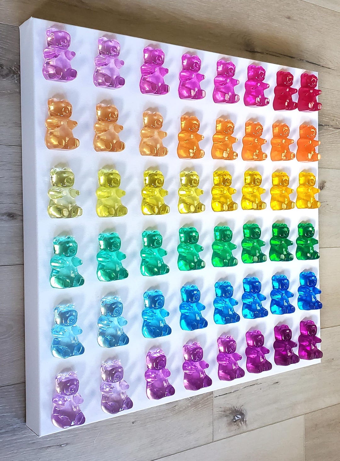 Rainbow Gummy Bear Pop Art: 3D Resin Candy Sculpture - Etsy Canada