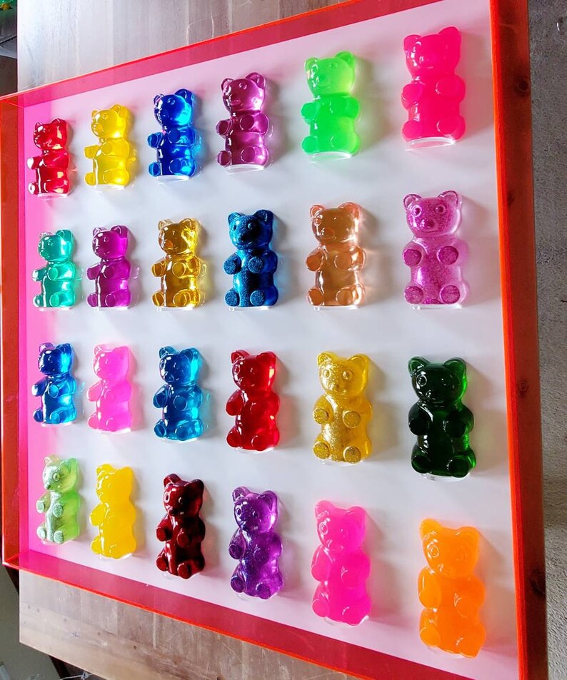 Giant Gummy Bear Wall Decor Modern Pop Art 24 Jumbo Resin - Etsy