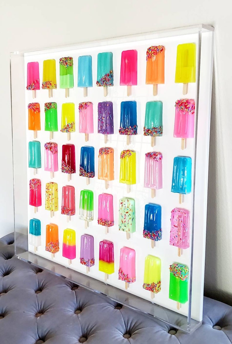 Pop Art Popsicle Wall Hanging Home Decor 40 Popsicle - Etsy